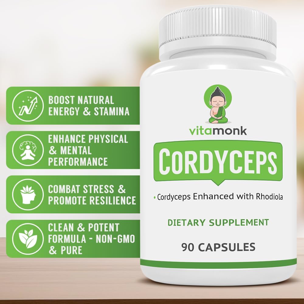 Cordyceps Enhanced with Rhodiola – VitaMonk